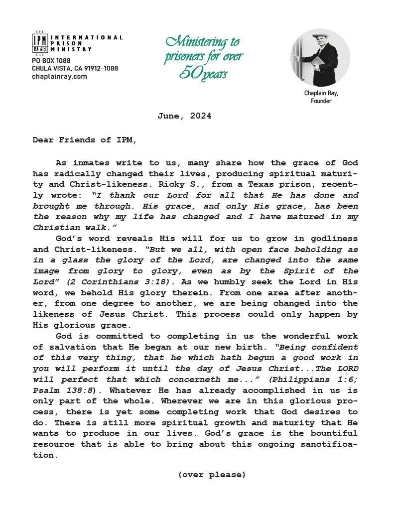 International Prison Ministry | NEWSLETTER